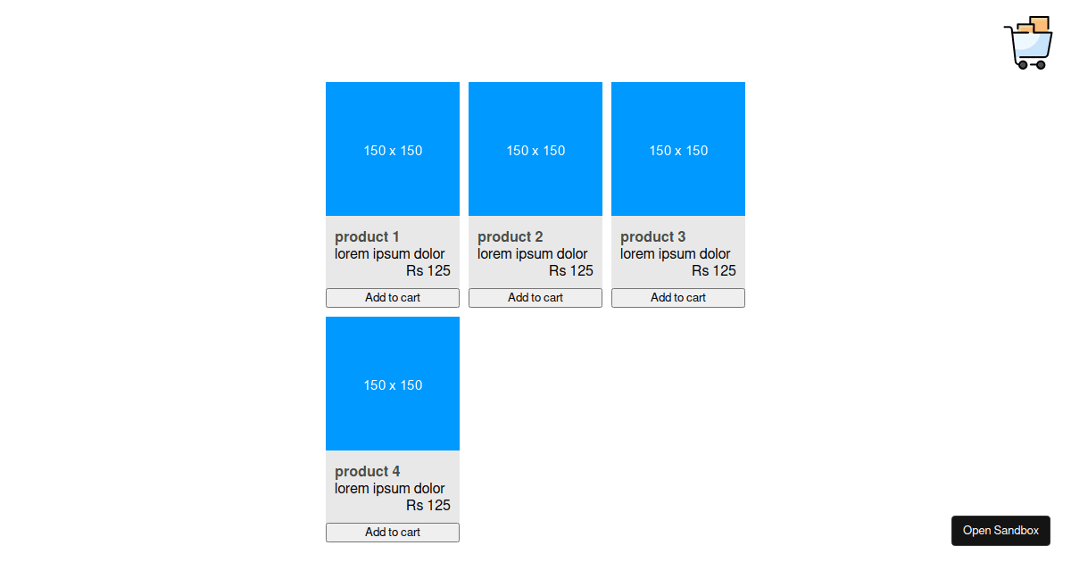 shopping-card - Codesandbox
