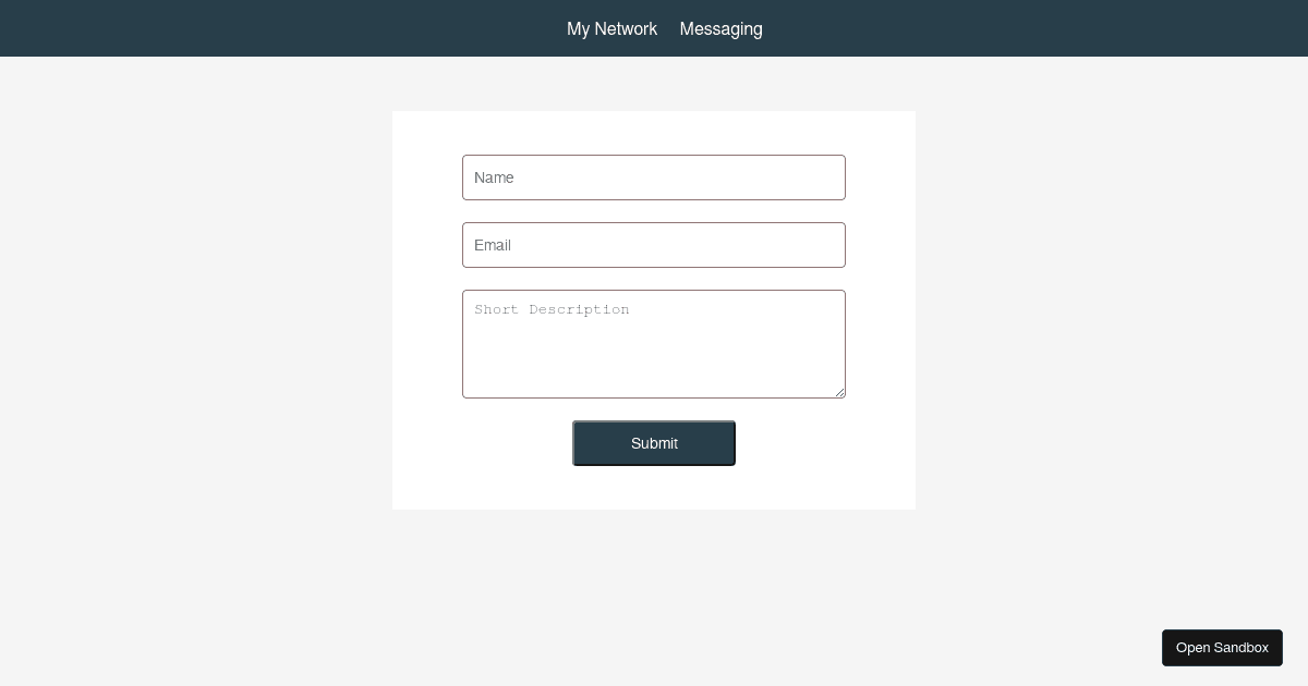 linkedin-like-app - Codesandbox