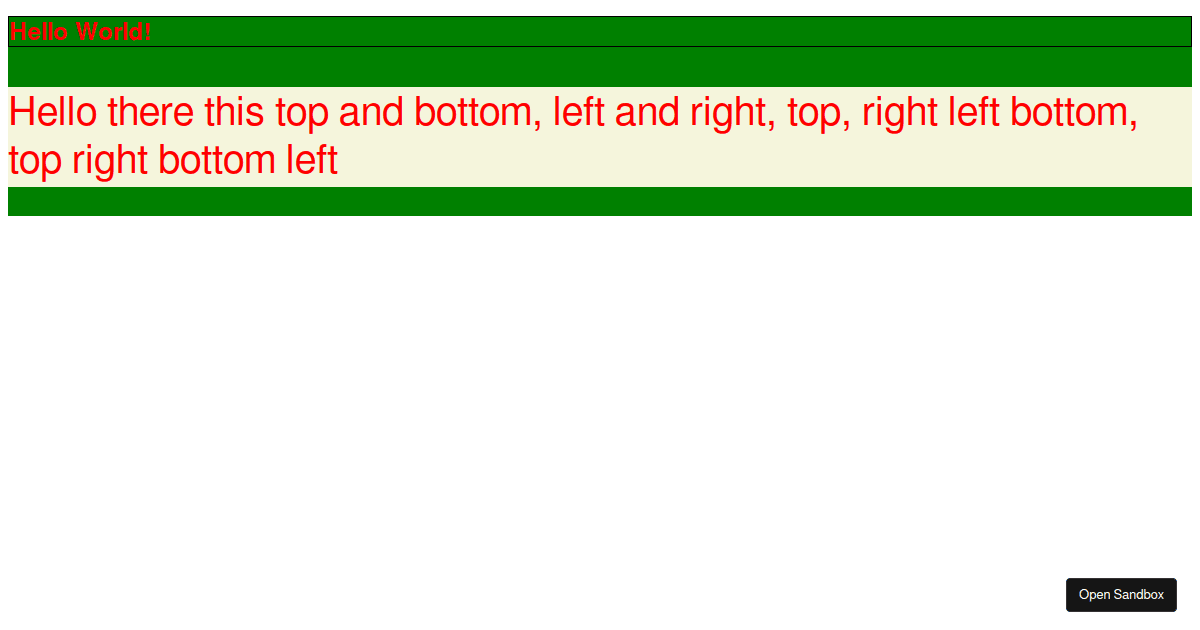 Inline Styling in JSX (forked) - Codesandbox