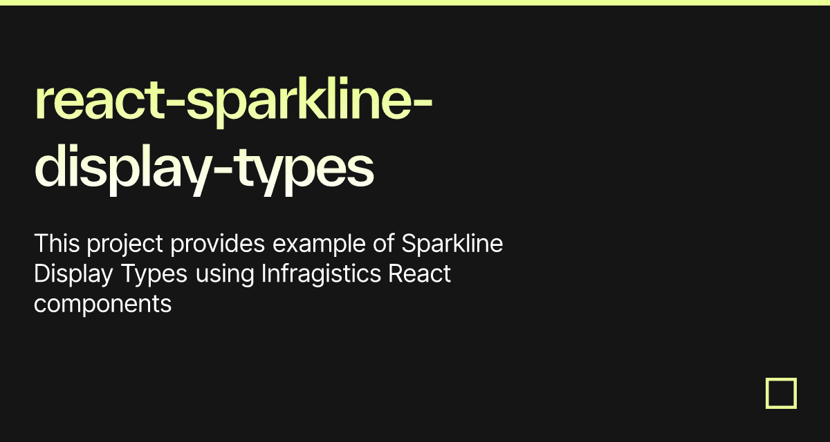 react-sparkline-display-types - Codesandbox