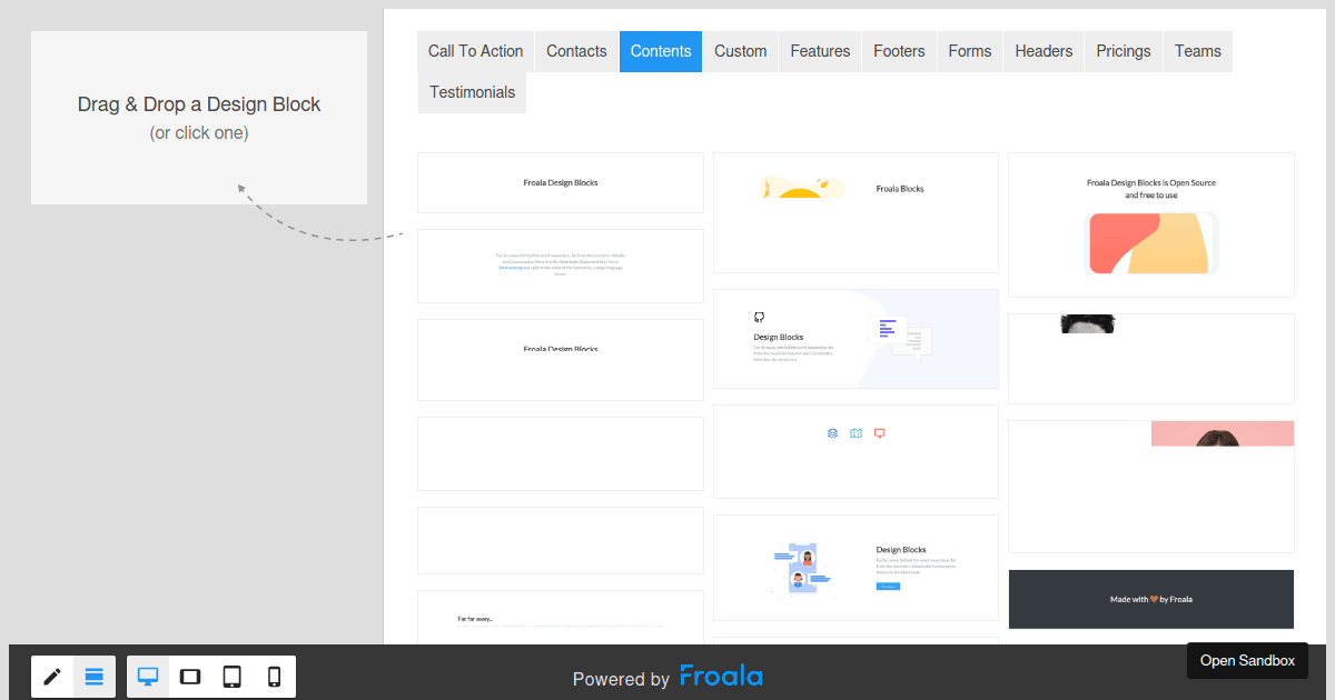 Froala Pages React Js Codesandbox