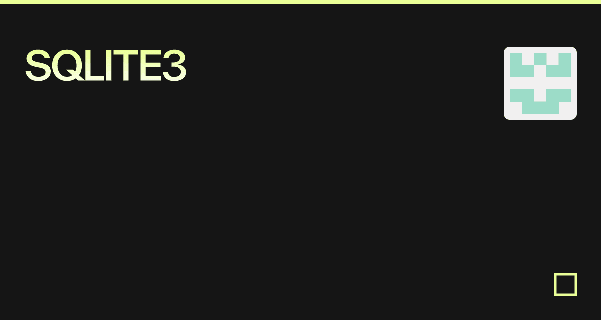 SQLITE3 - Codesandbox