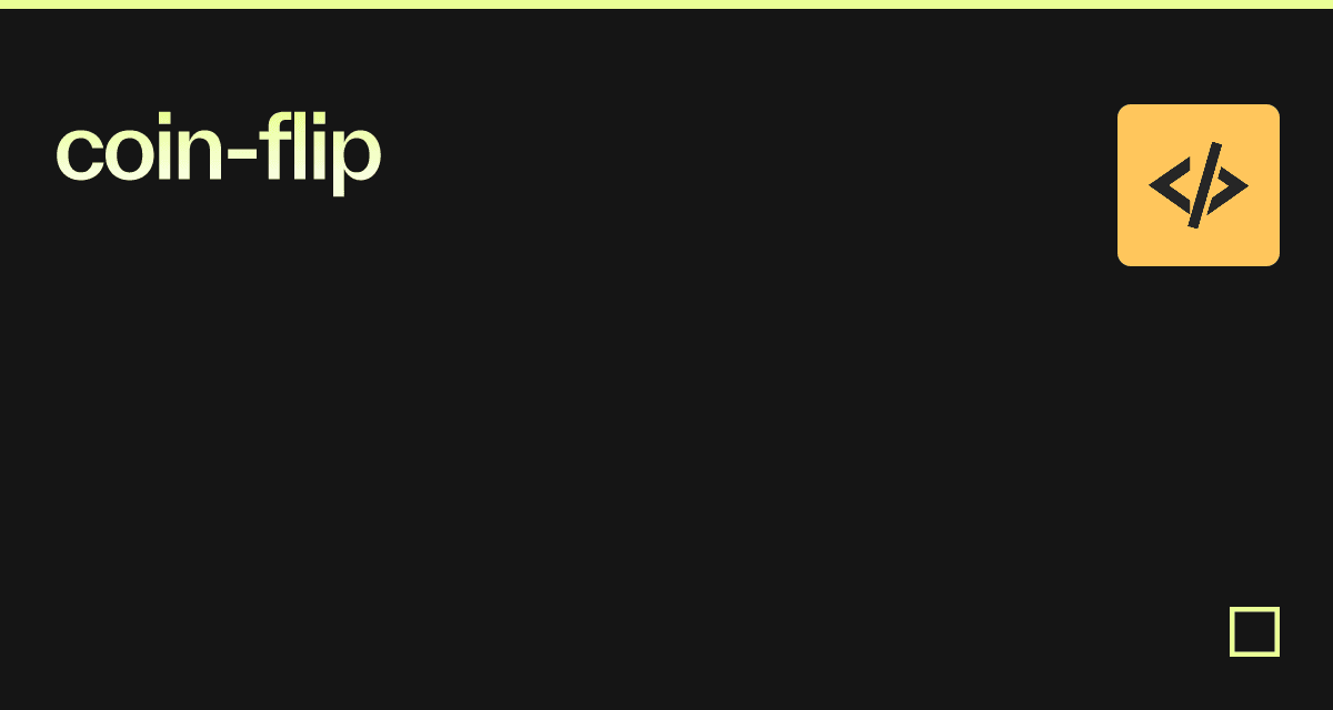 coin-flip - Codesandbox