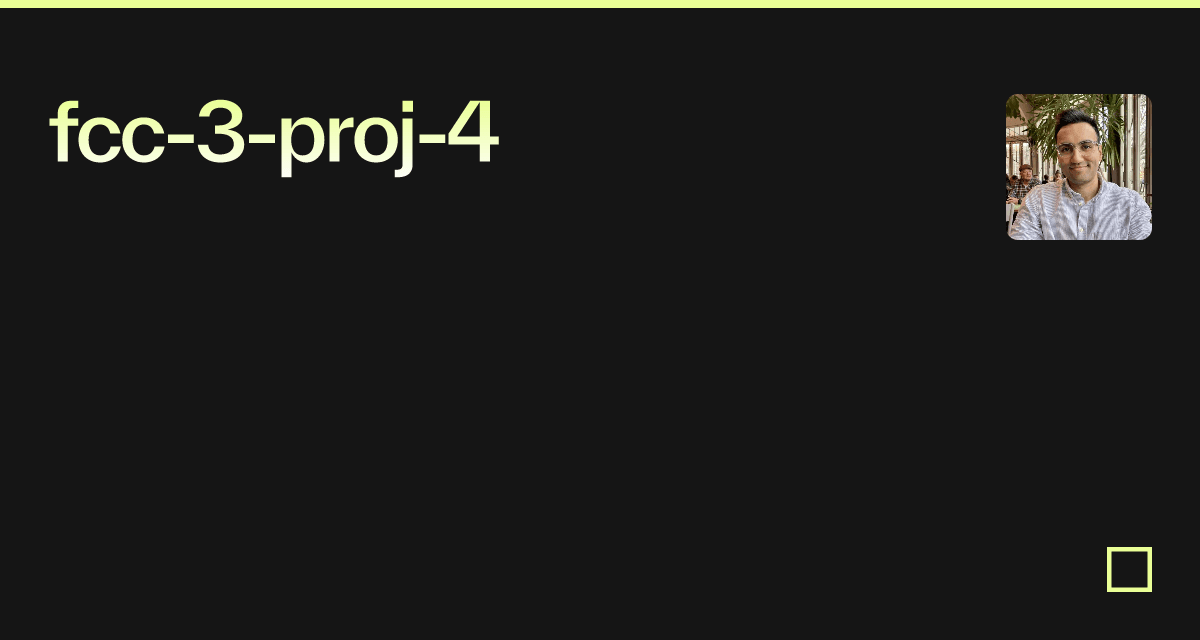 fcc-3-proj-4 - Codesandbox
