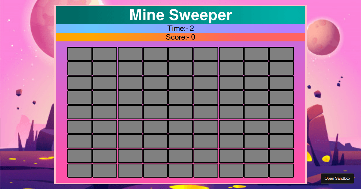 minesweeper original - Codesandbox