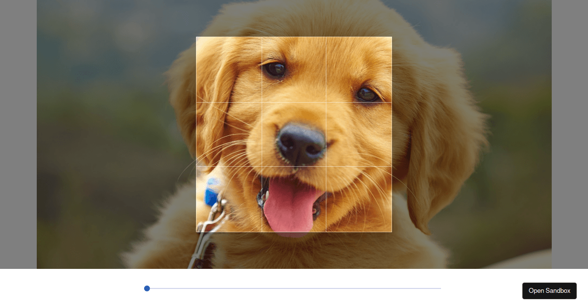 react-easy-crop example with local storage sync - Codesandbox
