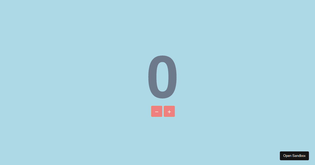 Counter Codesandbox