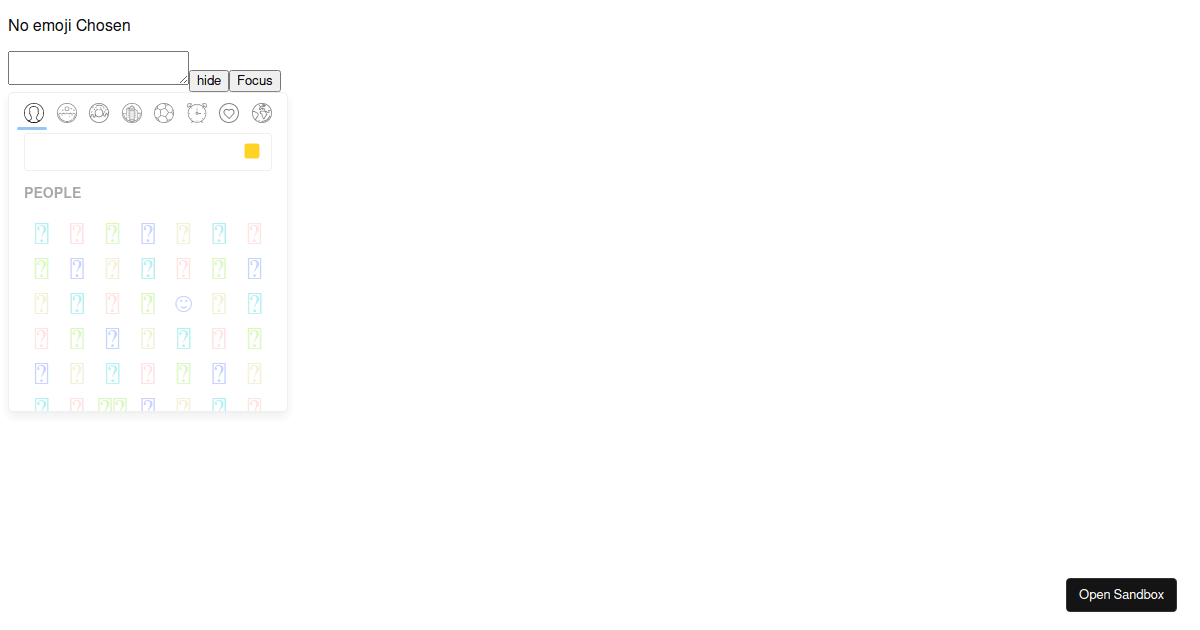 Emoji React - Codesandbox Emoji React - Codesandbox