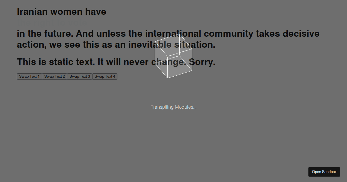 text-swap (forked) - Codesandbox