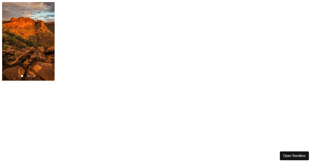 React Carousel Codesandbox