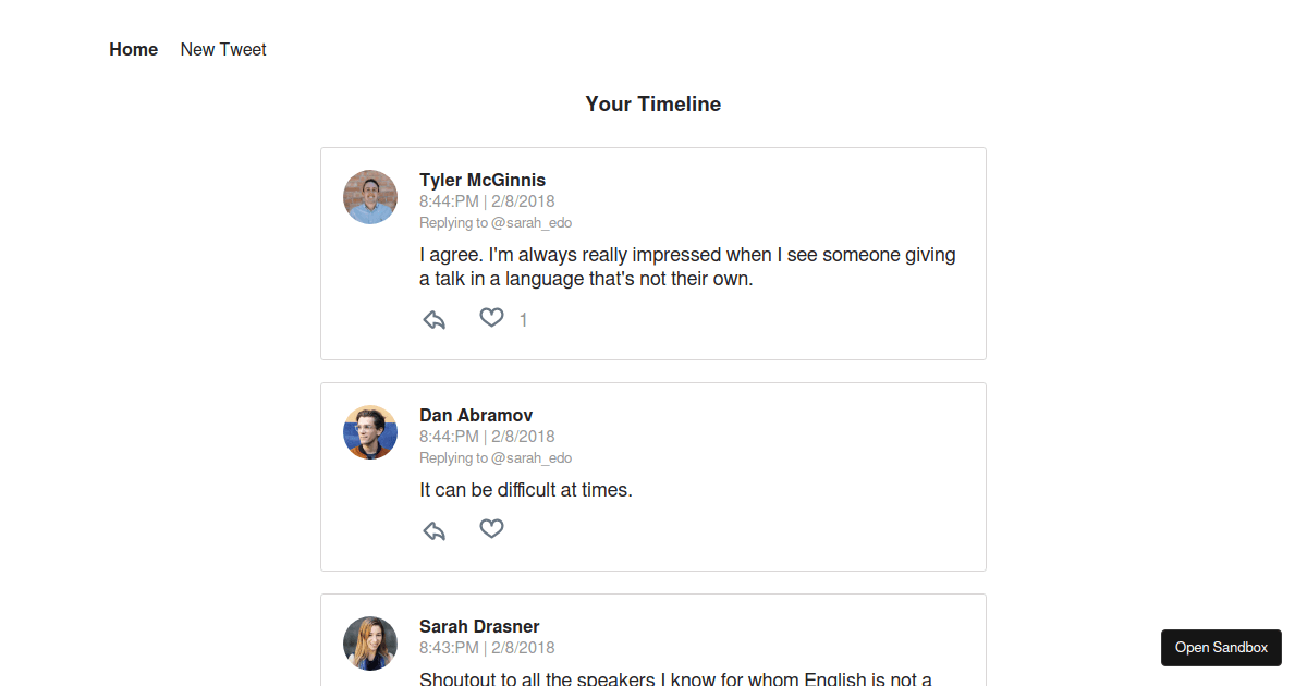 chirper - Codesandbox
