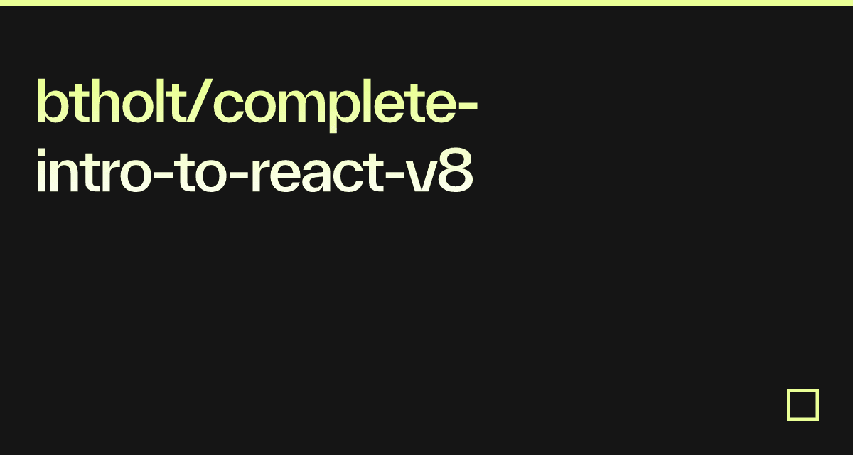 btholt/complete-intro-to-react-v8 - Codesandbox
