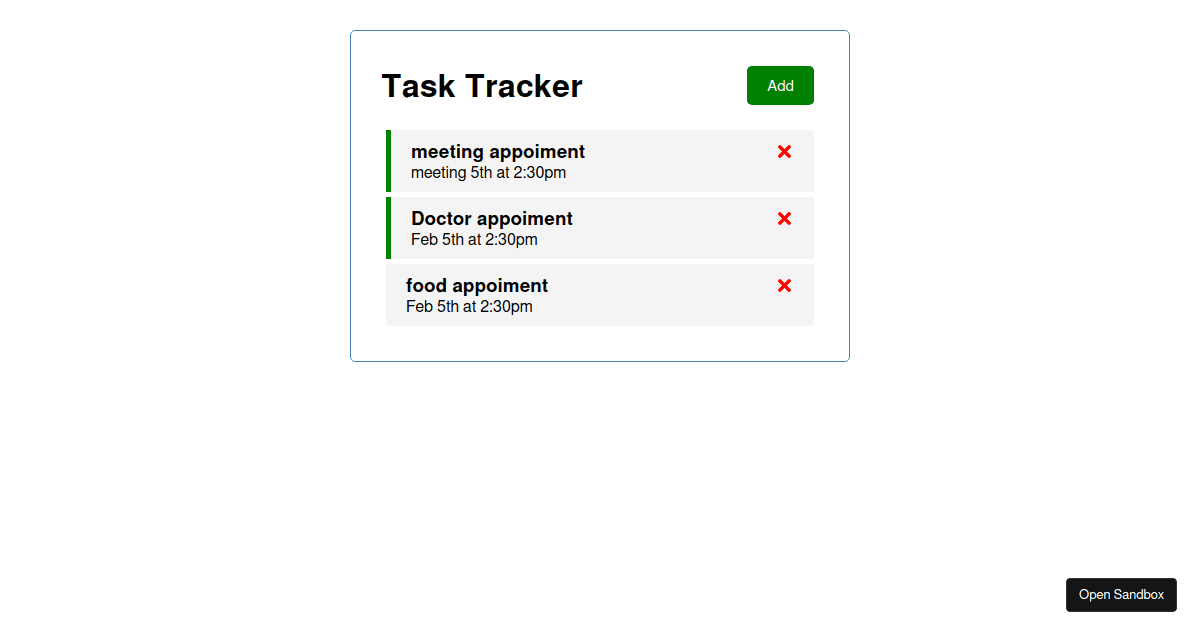 Task-Tracker-App (useContext) - Codesandbox