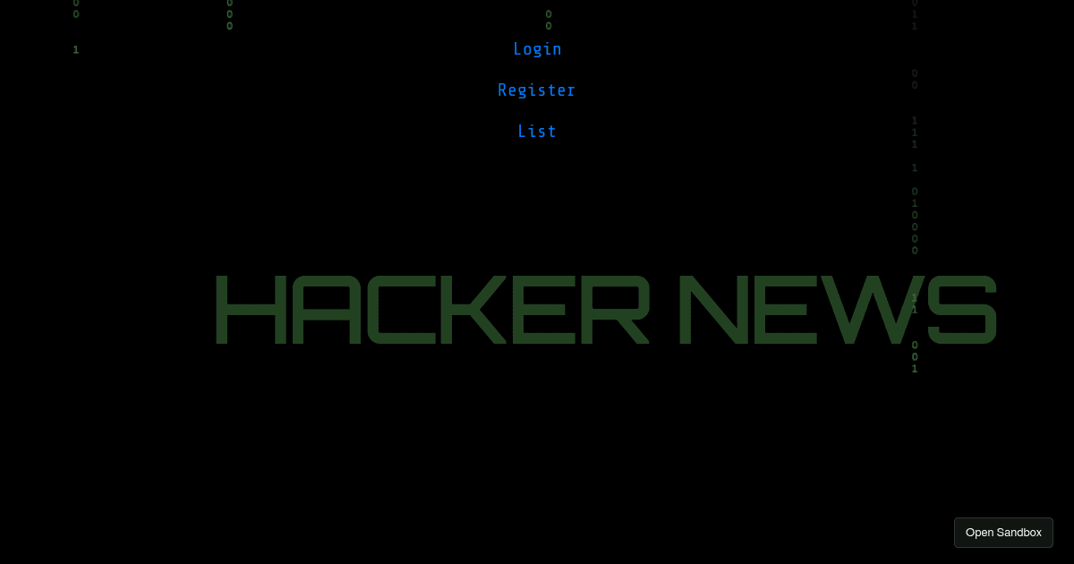 hacker-news - Codesandbox
