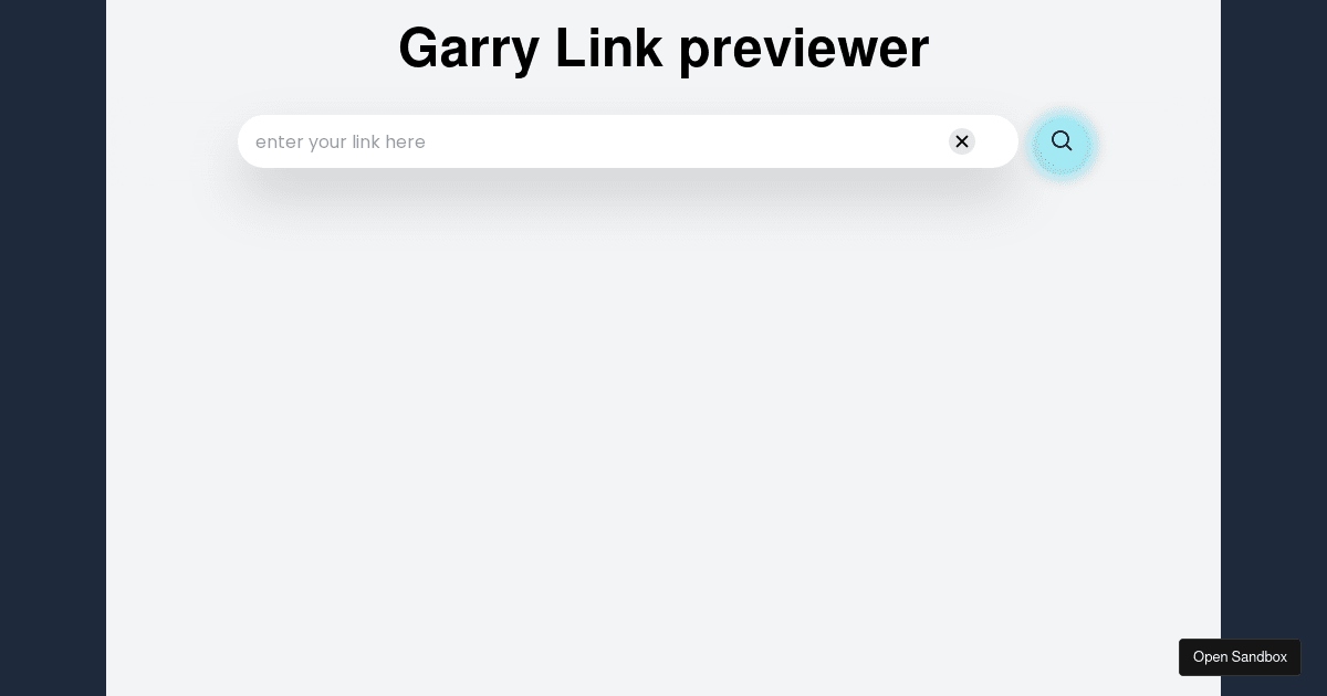 Garry Link Previewer - Codesandbox