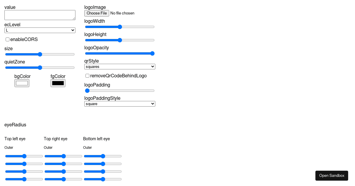 qrcode-customizer - Codesandbox