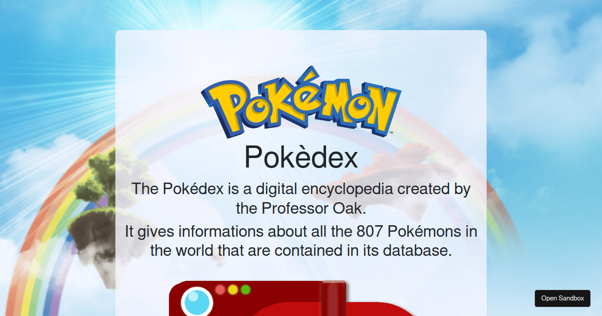 pokedex - Codesandbox
