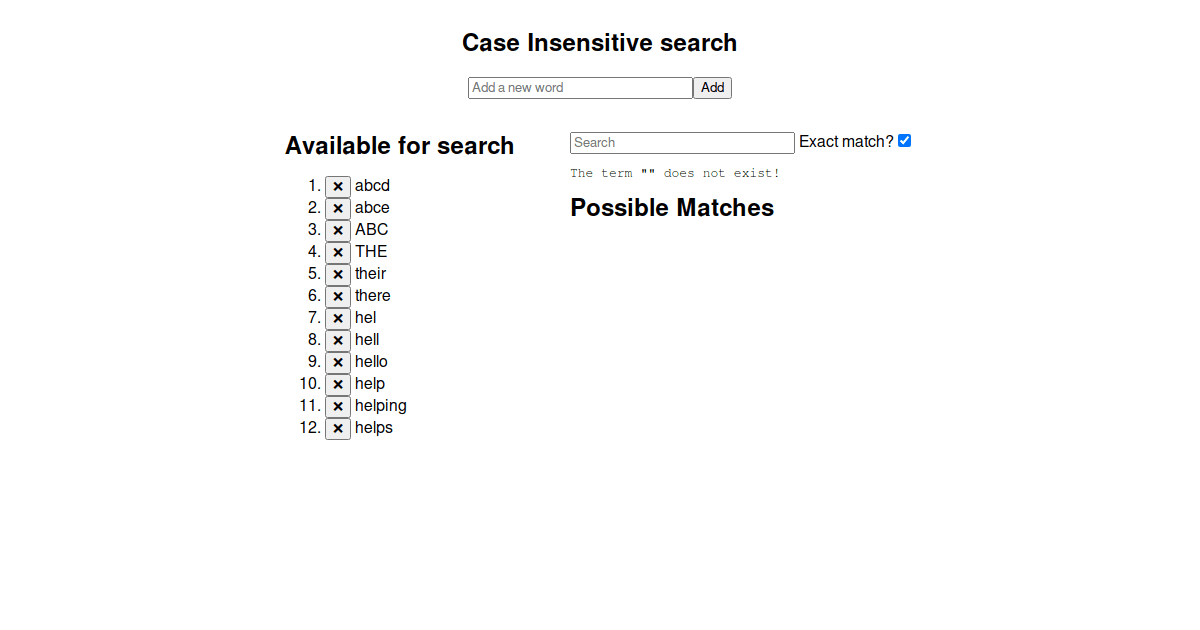 Hooks Autocomplete/TypeAhead Example 2 - Codesandbox