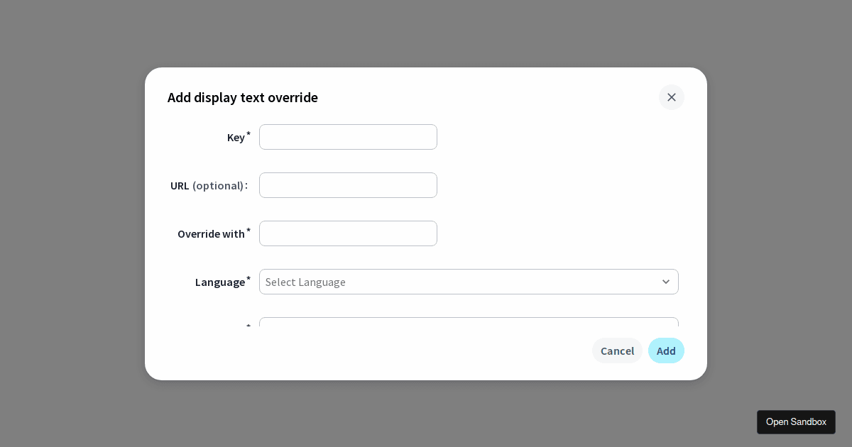Form in Modal - Codesandbox