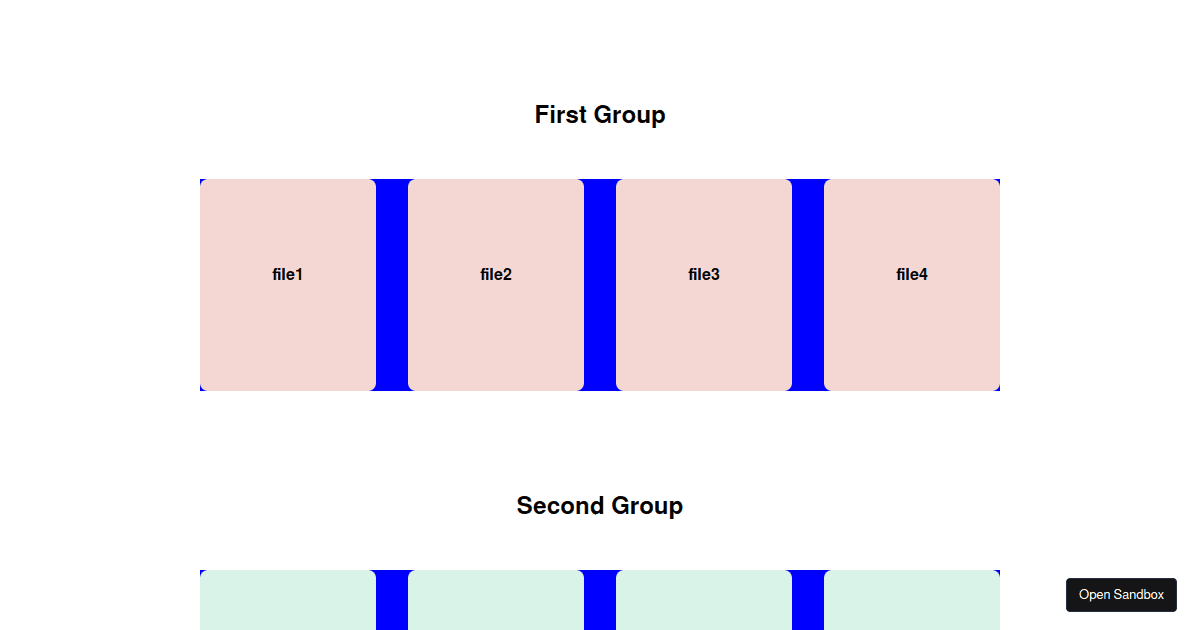 React Dnd Sortable Grid Multiple Groups Forked Codesandbox