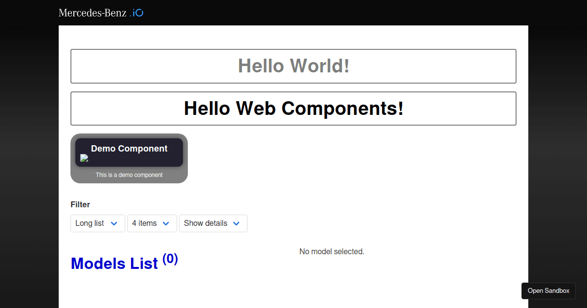 Web Components - Codesandbox