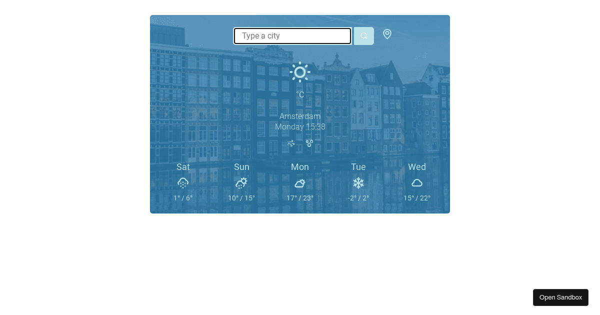 weather-amsterdam - Codesandbox