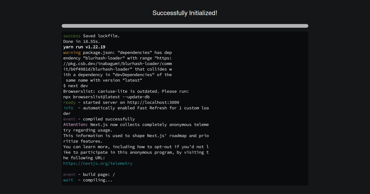 nextjs - Codesandbox