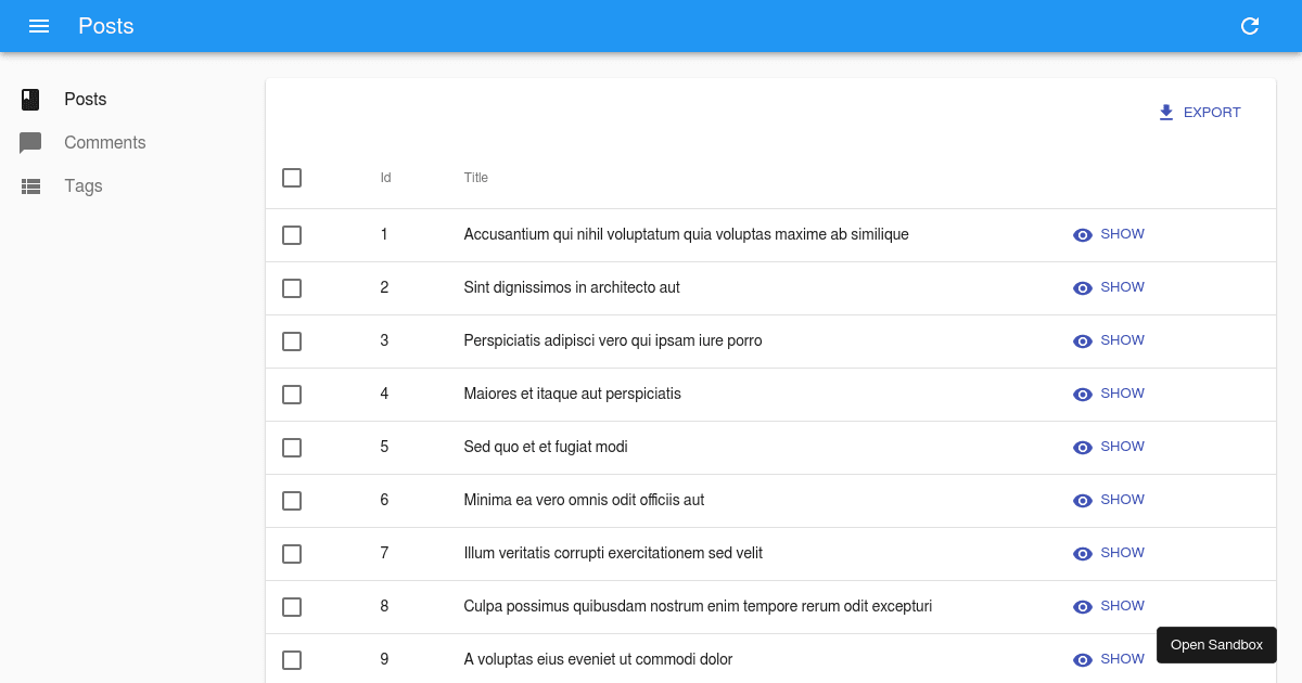 React Admin Advanced Recipes Createedit From List Forked Codesandbox