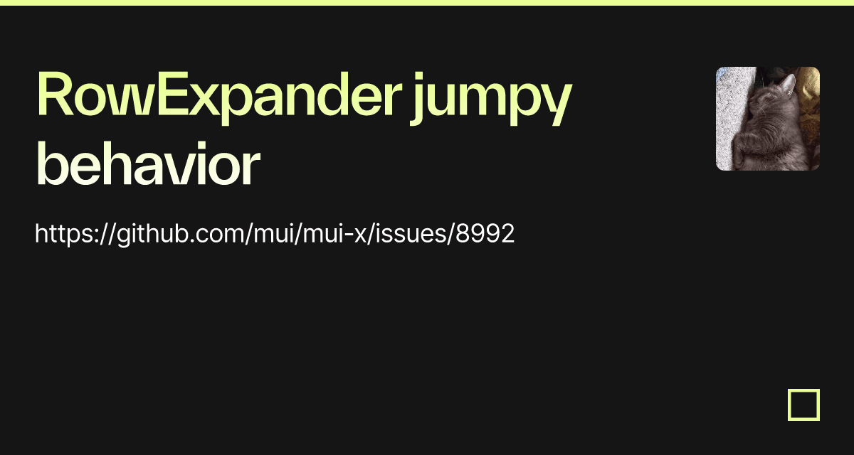 RowExpander jumpy behavior - Codesandbox