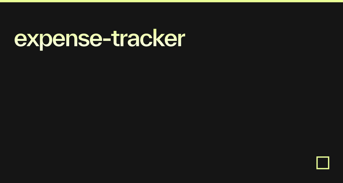expense-tracker - Codesandbox