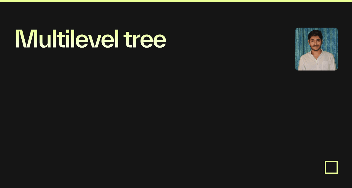 Multilevel tree - Codesandbox