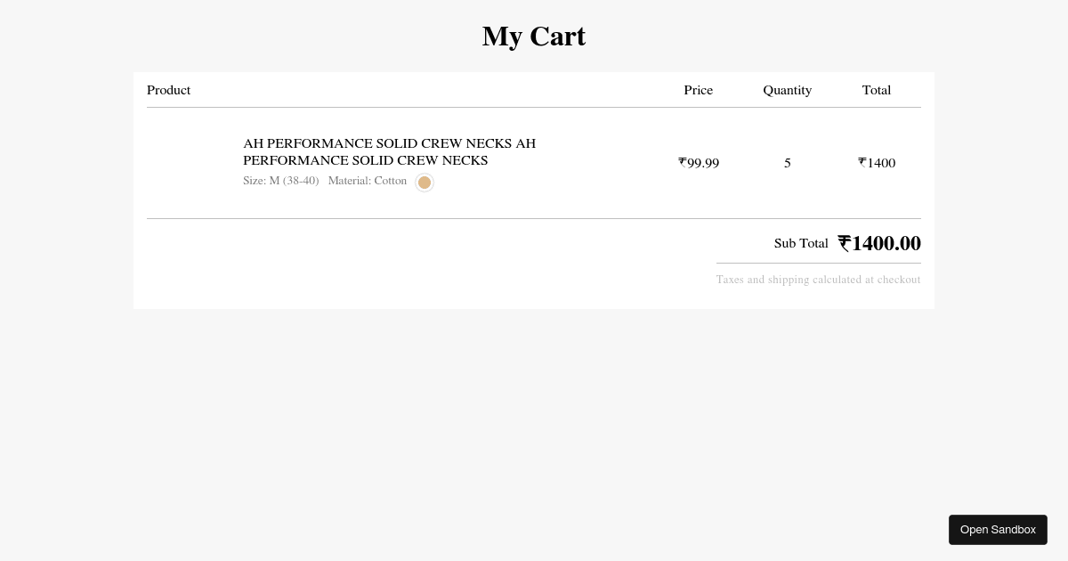 shopify-cart-page-design - Codesandbox shopify-cart-page-design - Codesandbox