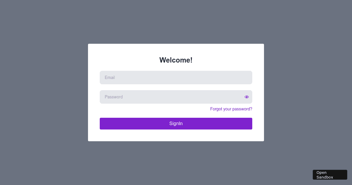React Typescript Forked Codesandbox