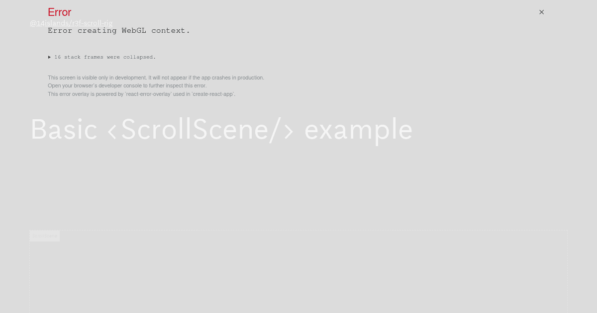 Hello ScrollScene - Codesandbox