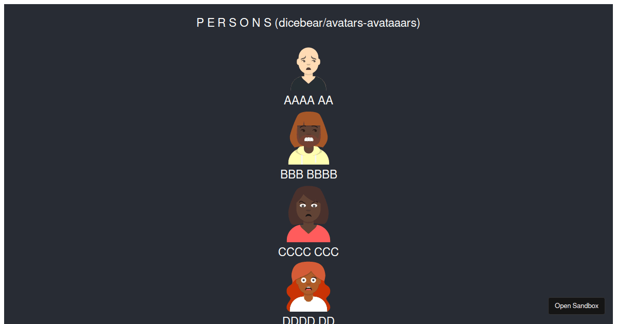 avataaars-demo - Codesandbox