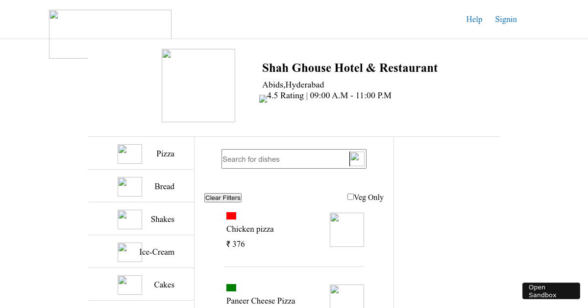 Qr-Menu (forked) - Codesandbox
