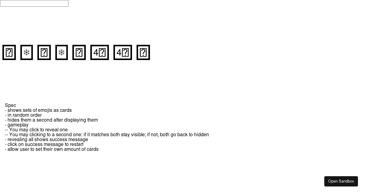 memory-game (forked) - Codesandbox