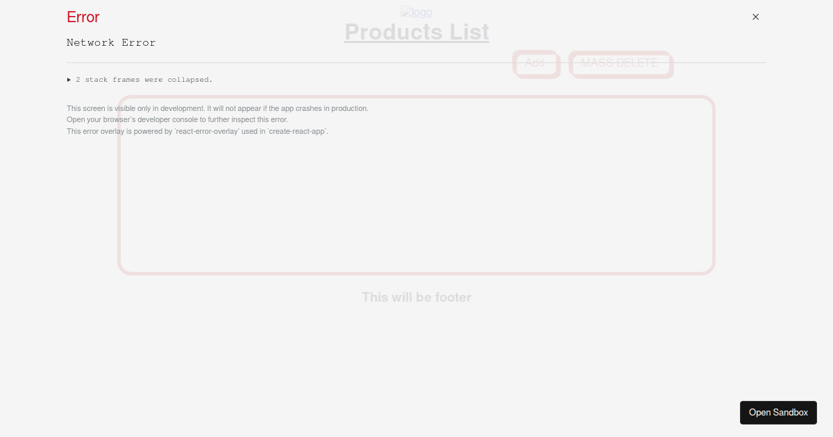 React Product List Codesandbox