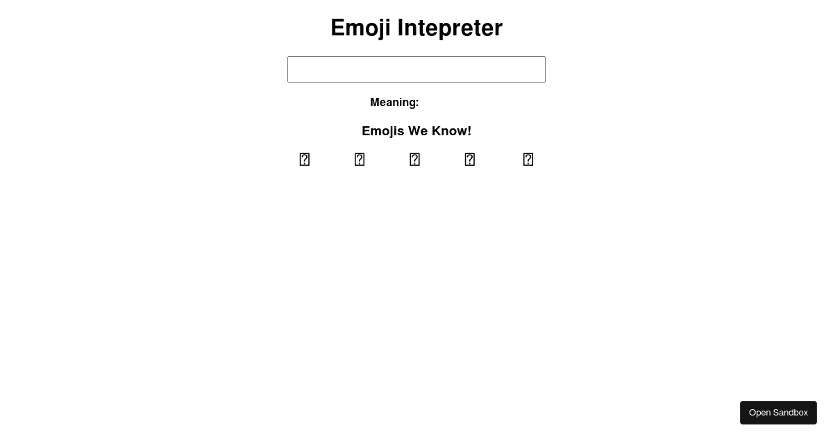 emoticon-interpreter - Codesandbox