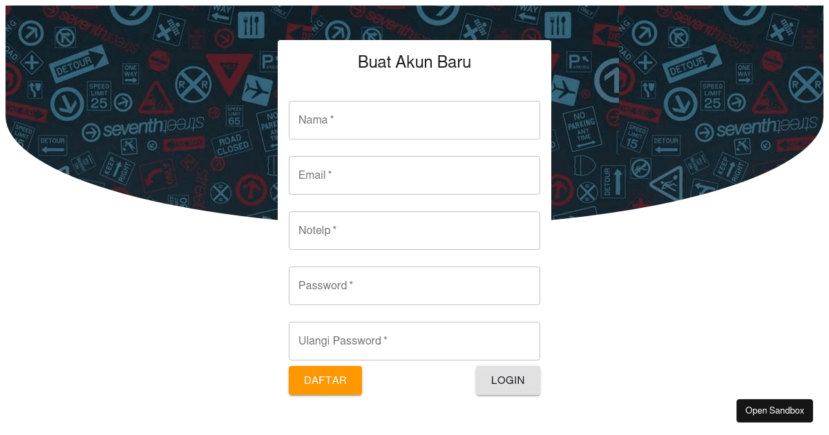 Membuat Aplikasi - Codesandbox Membuat Aplikasi - Codesandbox