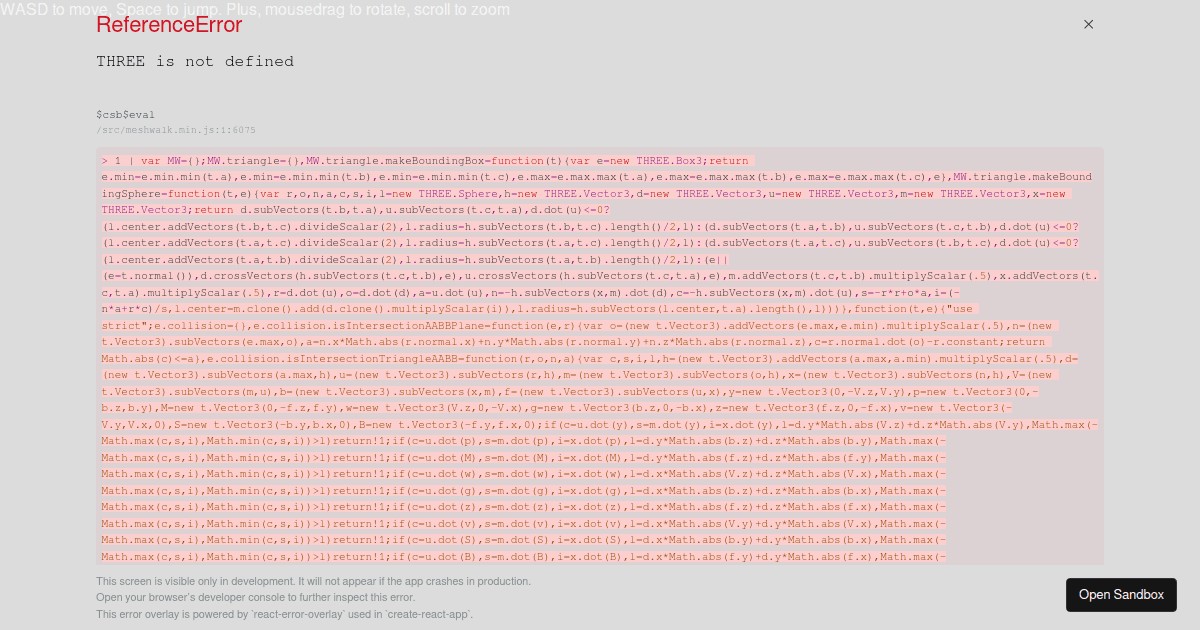3D test - Codesandbox