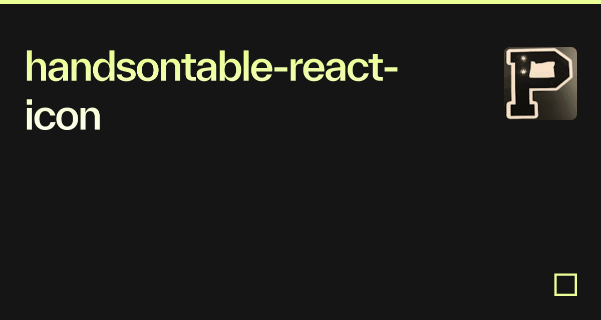 handsontable-react-icon - Codesandbox