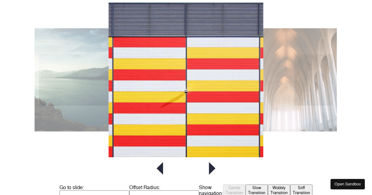 React Spring 3d Carousel Basic Example Codesandbox