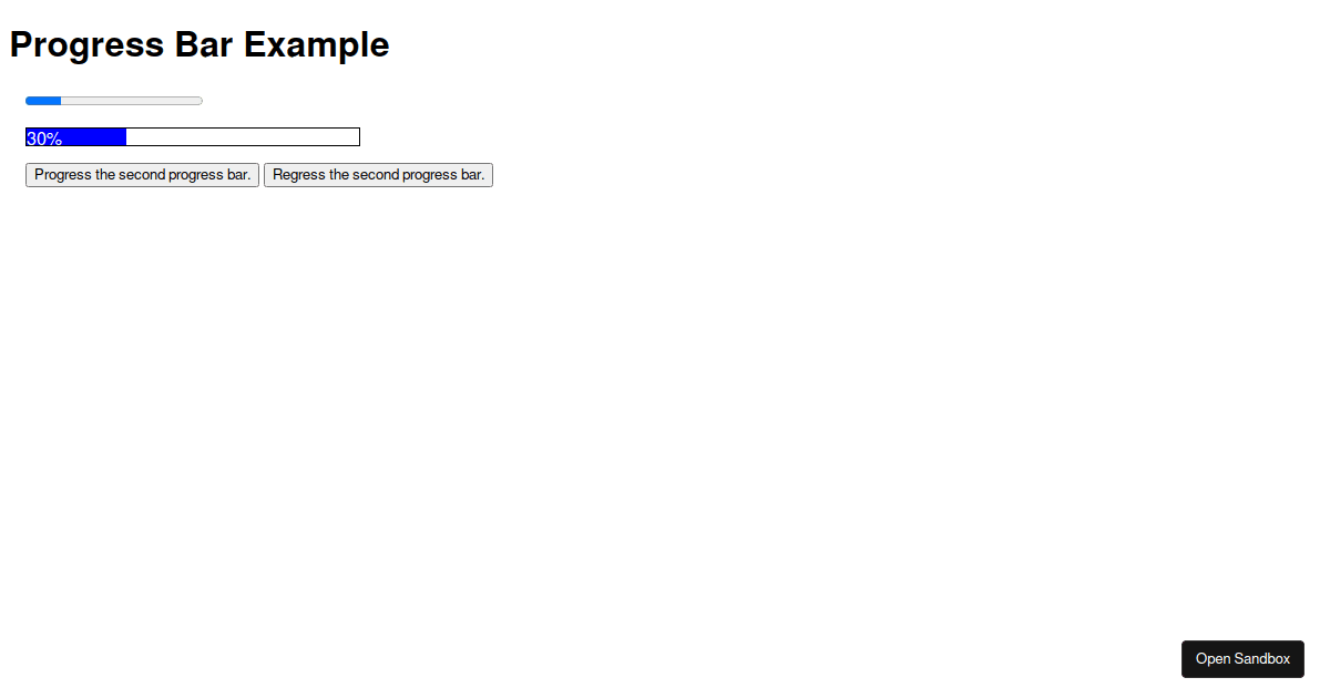 progress-bar-example - Codesandbox progress-bar-example - Codesandbox