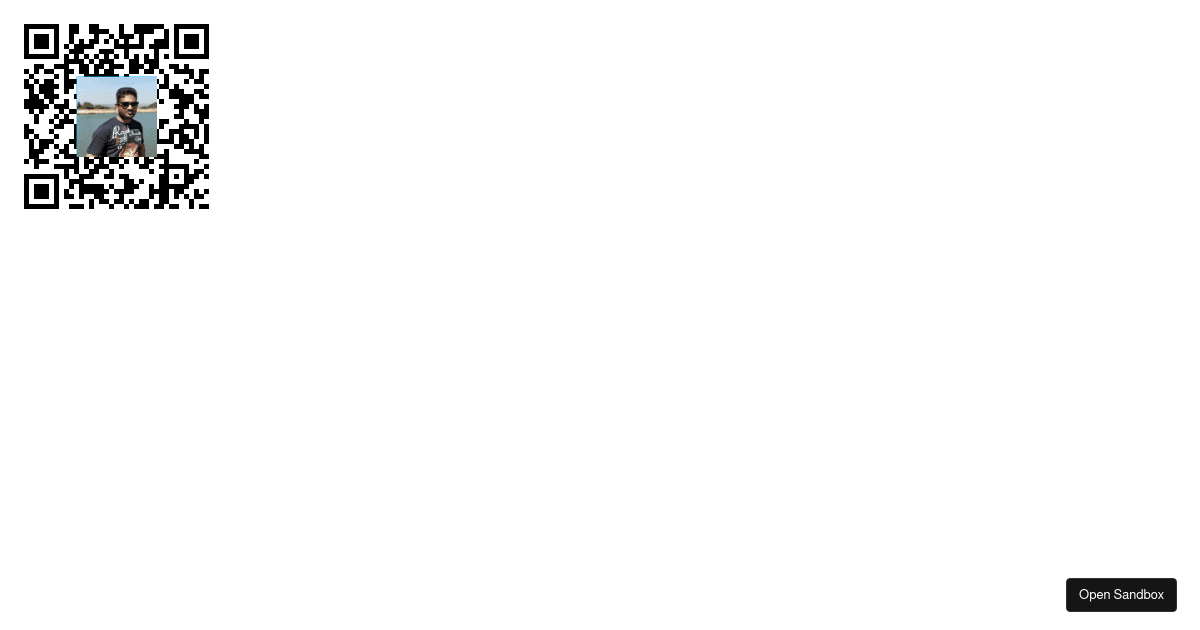 go-qrcode-reactjs (forked) - Codesandbox