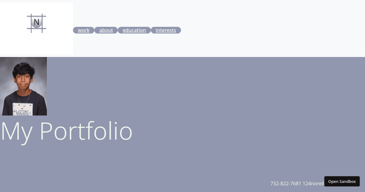 new-portfolio - Codesandbox
