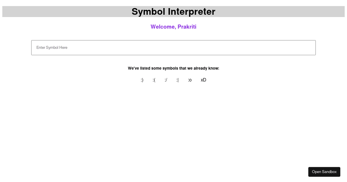 Symbol Inference App Using Reactjs Codesandbox 9679