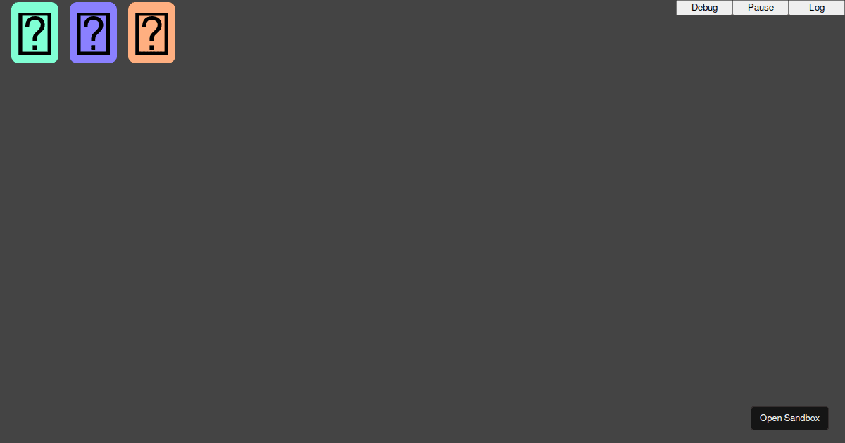 useECS Raw Entities Example - Codesandbox