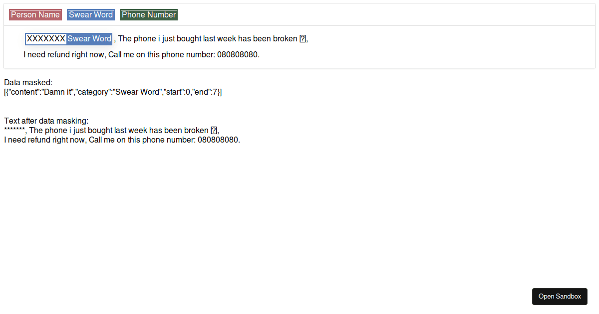 easy-data-masking - Codesandbox