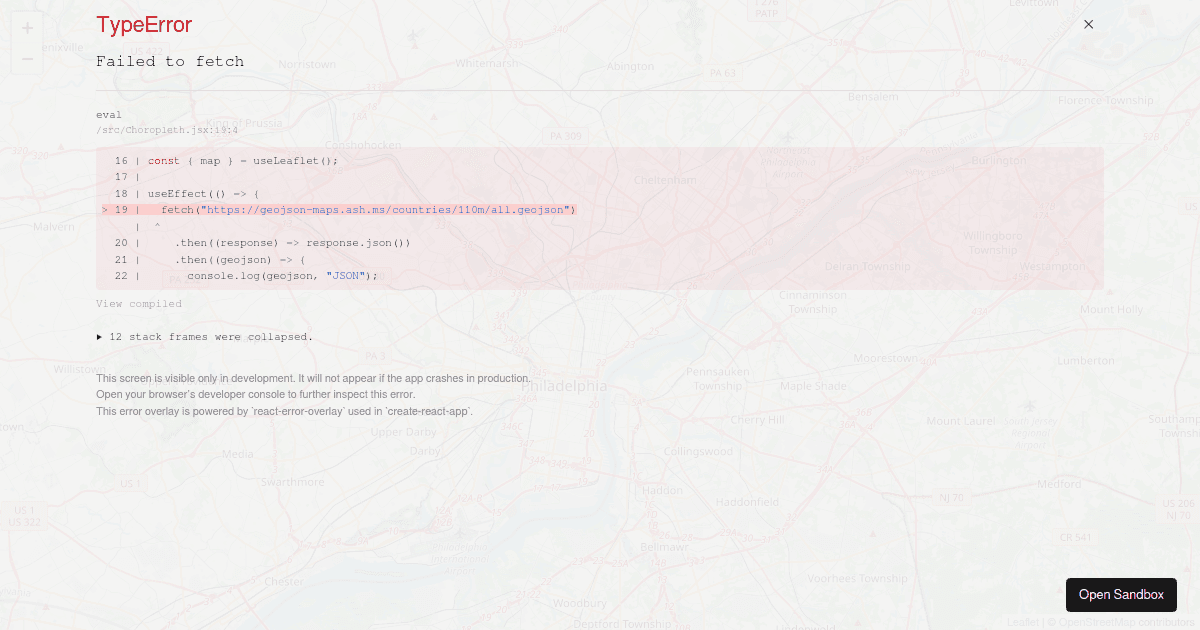 Custom Choropleth Wrapper Using Leaflet Choropleth Library In React Leaflet V2x Forked